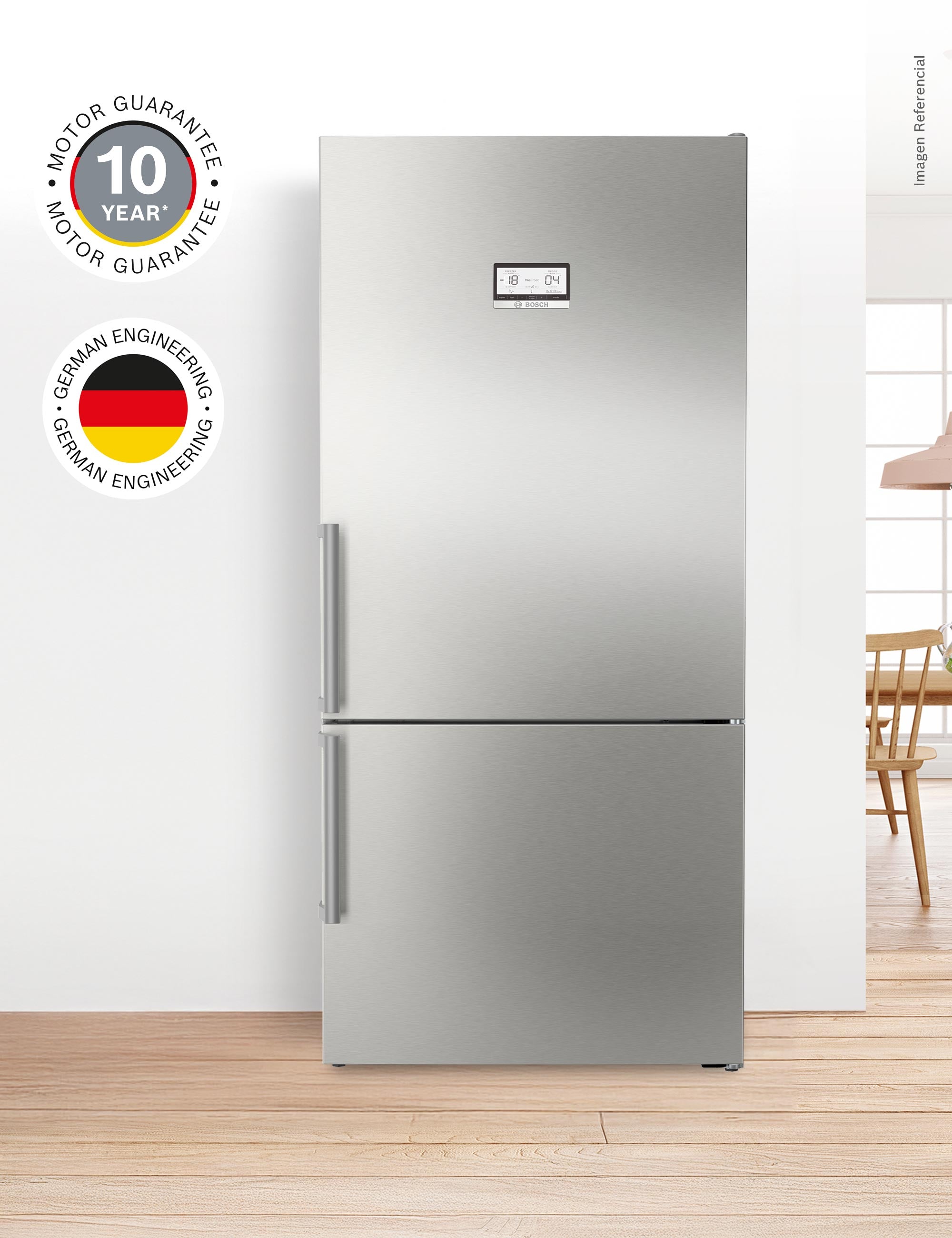 Refrigerador Bottom Freezer inox 631L Serie 6 Bosch – Premium Haus